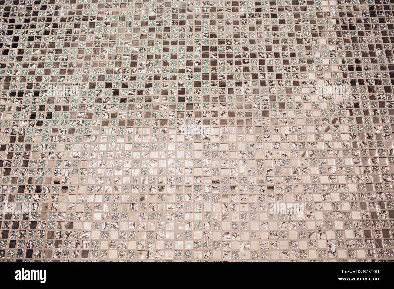 White Mosaic Tiles abstract background and texture Stock Photo - Alamy