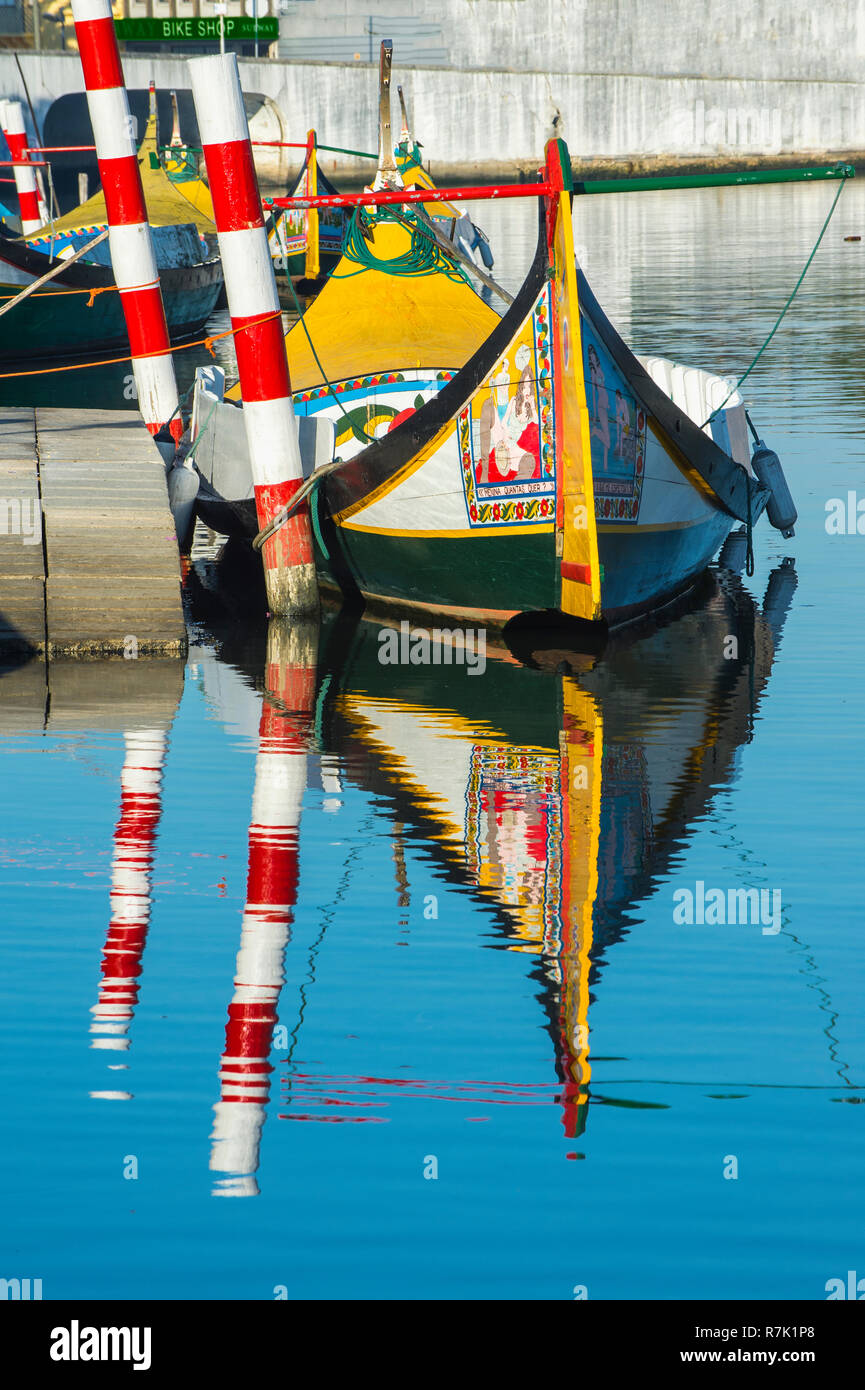 Moliceiro boat reflection on hi-res stock photography and images - Alamy