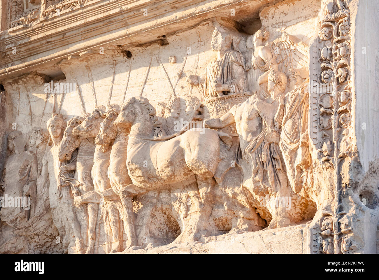 Arch of Titus on the Via Sacra, Rome, Italy Stock Photo - Alamy