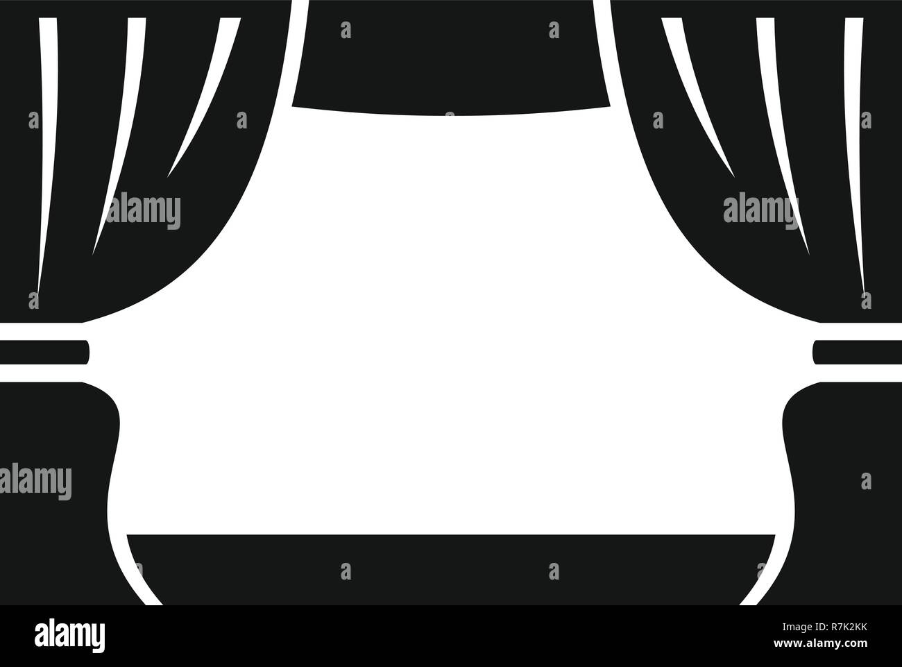 Theater stage icon. Simple illustration of theater stage vector icon ...