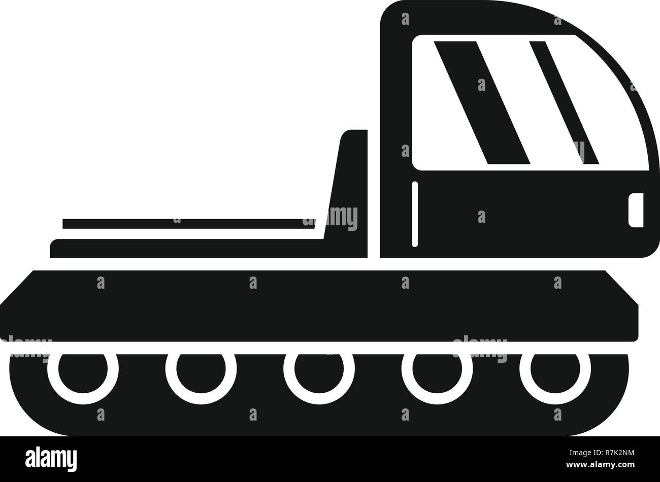 Mountain snowcat icon. Simple illustration of mountain snowcat vector ...