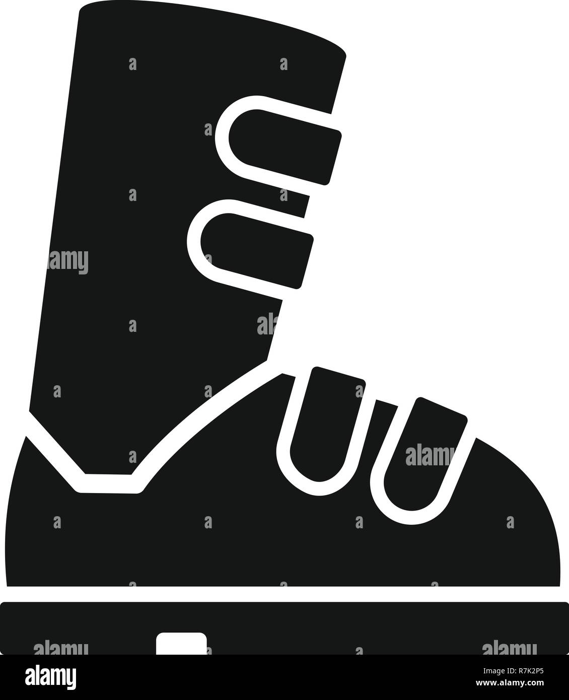 Ski boot icon. Simple illustration of ski boot vector icon for web ...