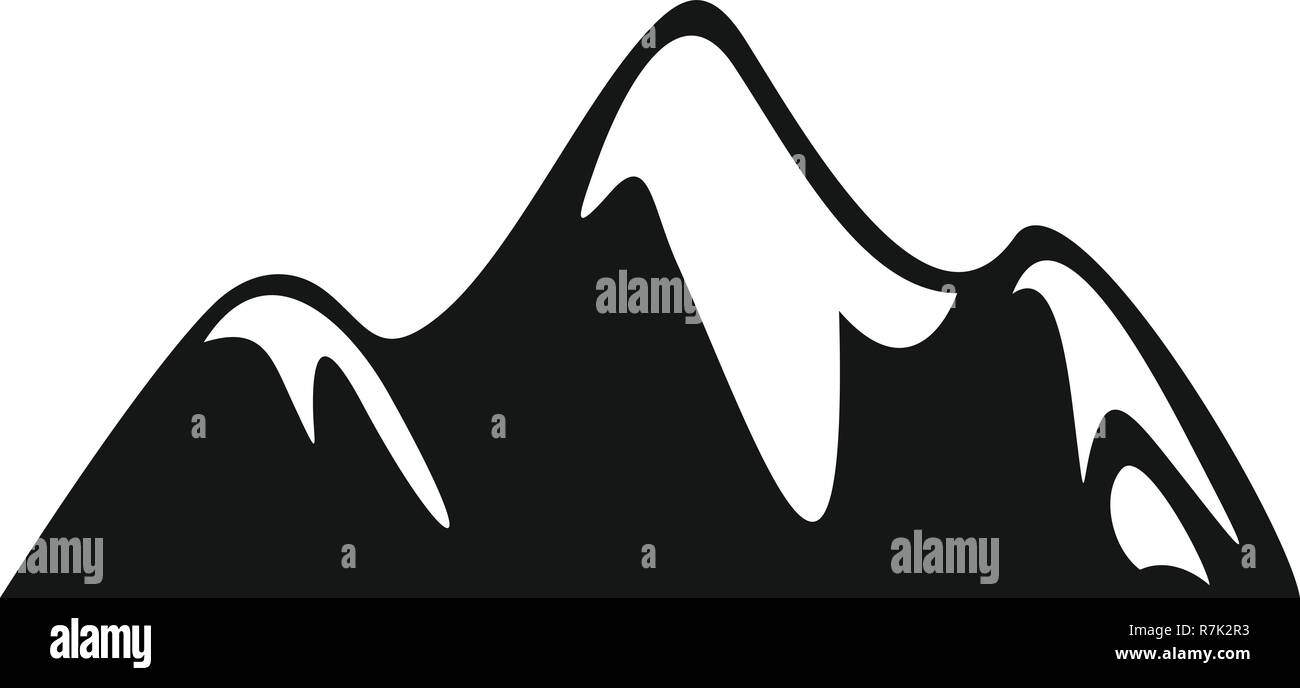 Mountain icon. Simple illustration of mountain vector icon for web ...
