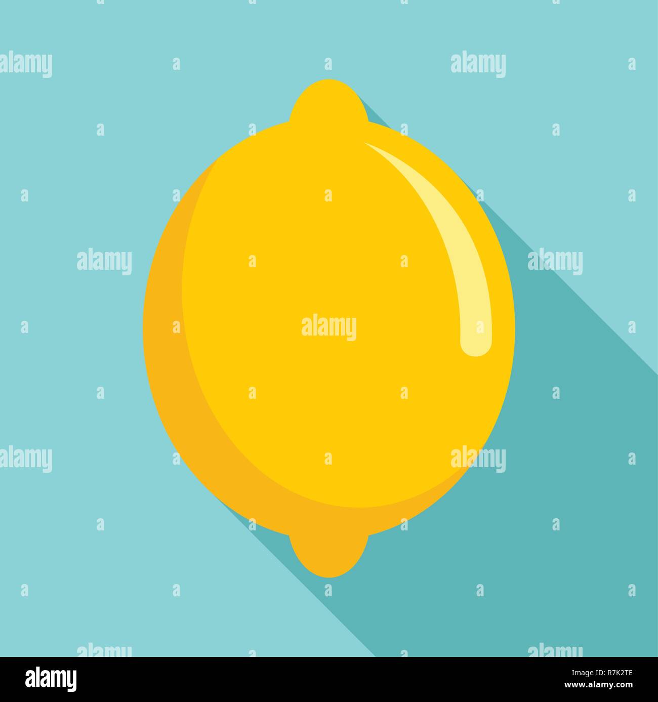 Fresh lemon icon. Flat illustration of fresh lemon vector icon for web ...