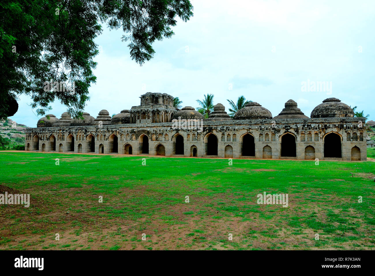 Royal Elephant House, Near Lotus Temple, Hampi, Karnataka, India Stock ...