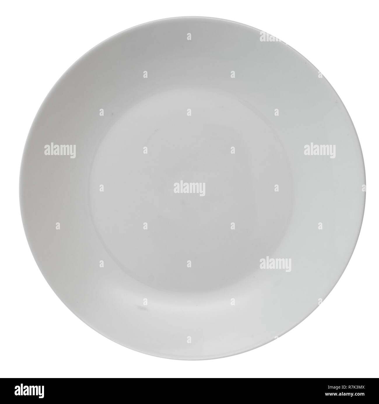 White plate isolated on white background Stock Photo - Alamy