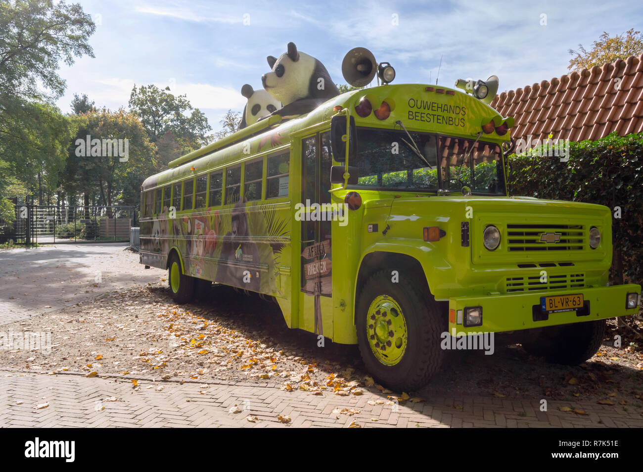 Rhenen, The Netherlands, October 08, 2018: Promotional bus of Ouwehands ...