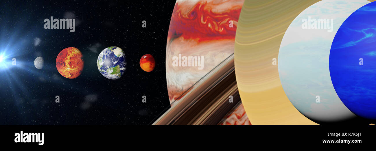Size comparison of planets hi-res stock photography and images - Alamy