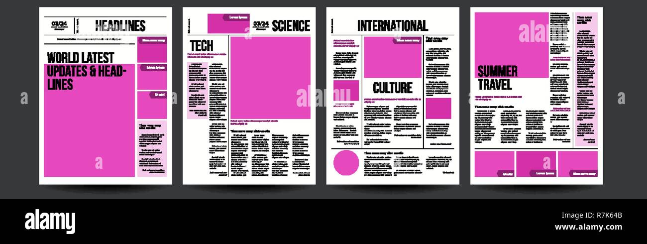 History of newspaper Stock Vector Images - Alamy