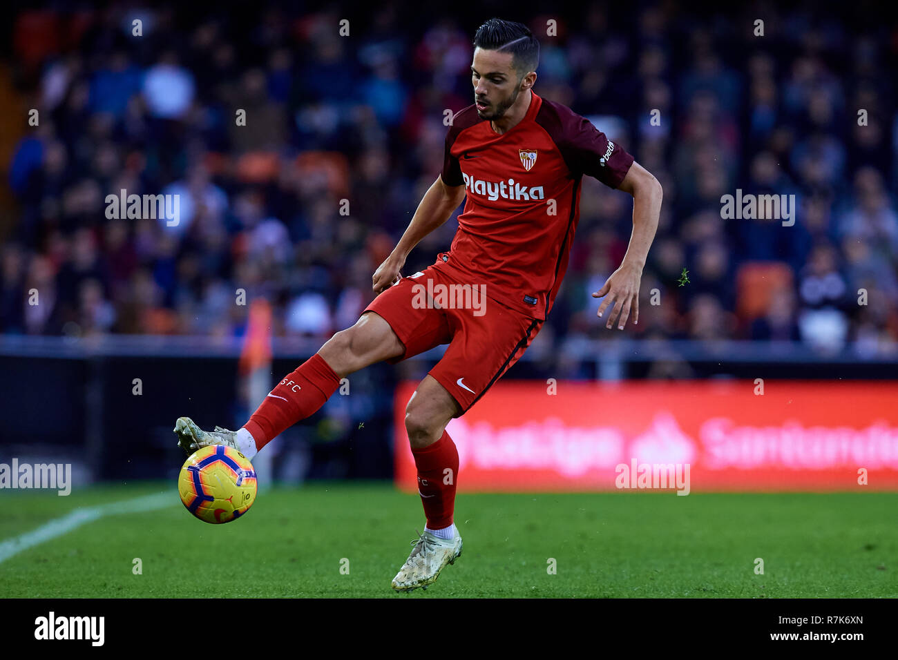 Sarabia of sevilla fc in action during the hi-res stock photography and ...
