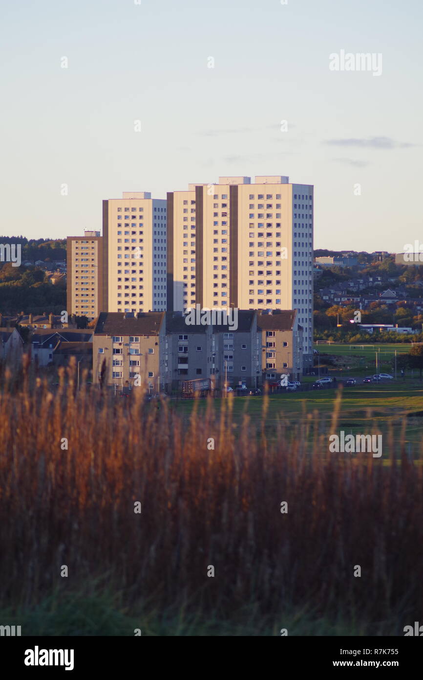 20th Century Public Housing Tower Blocks of Seaton Crescent. Aberdeen ...