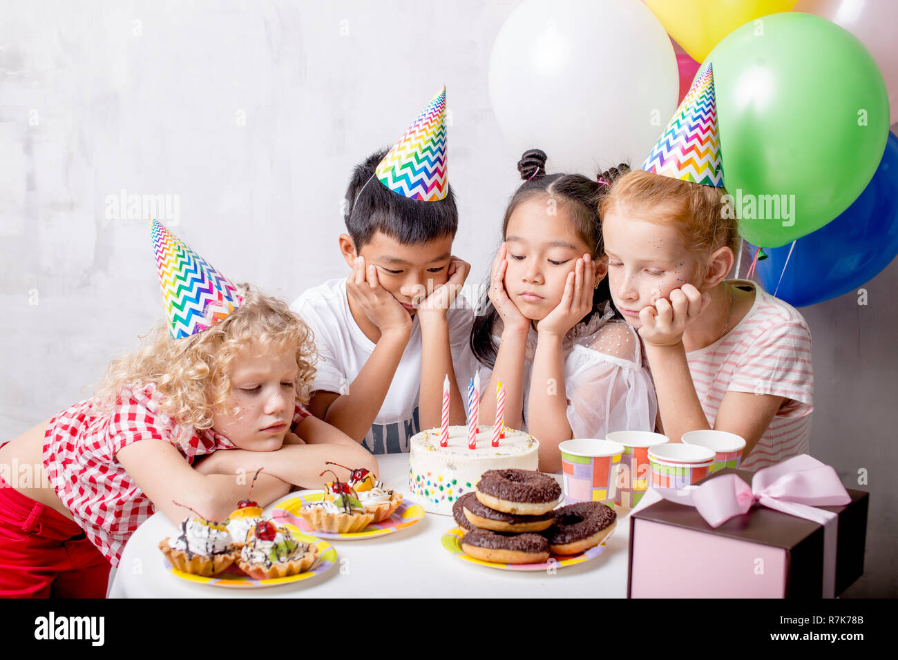Sad children party hi-res stock photography and images - Alamy