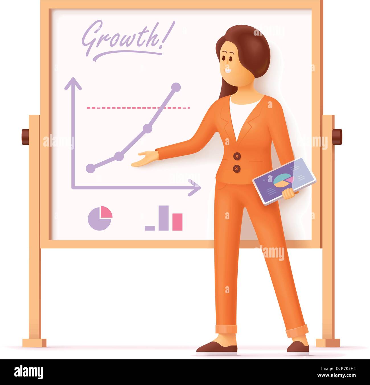 Business conference chart showing Stock Vector Images - Alamy