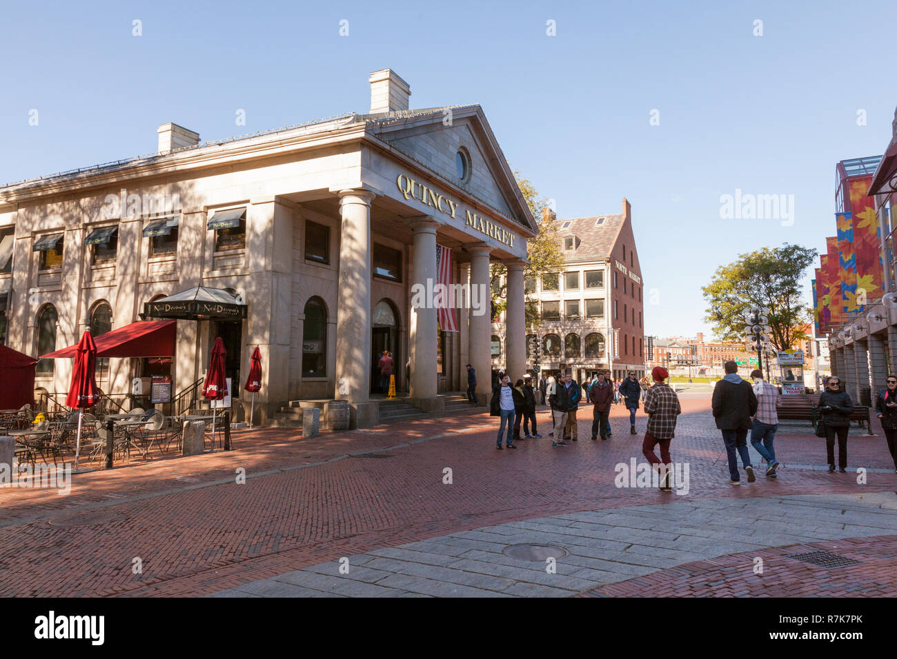 Quincy Market, Boston, Massachusetts, United States of America Stock ...