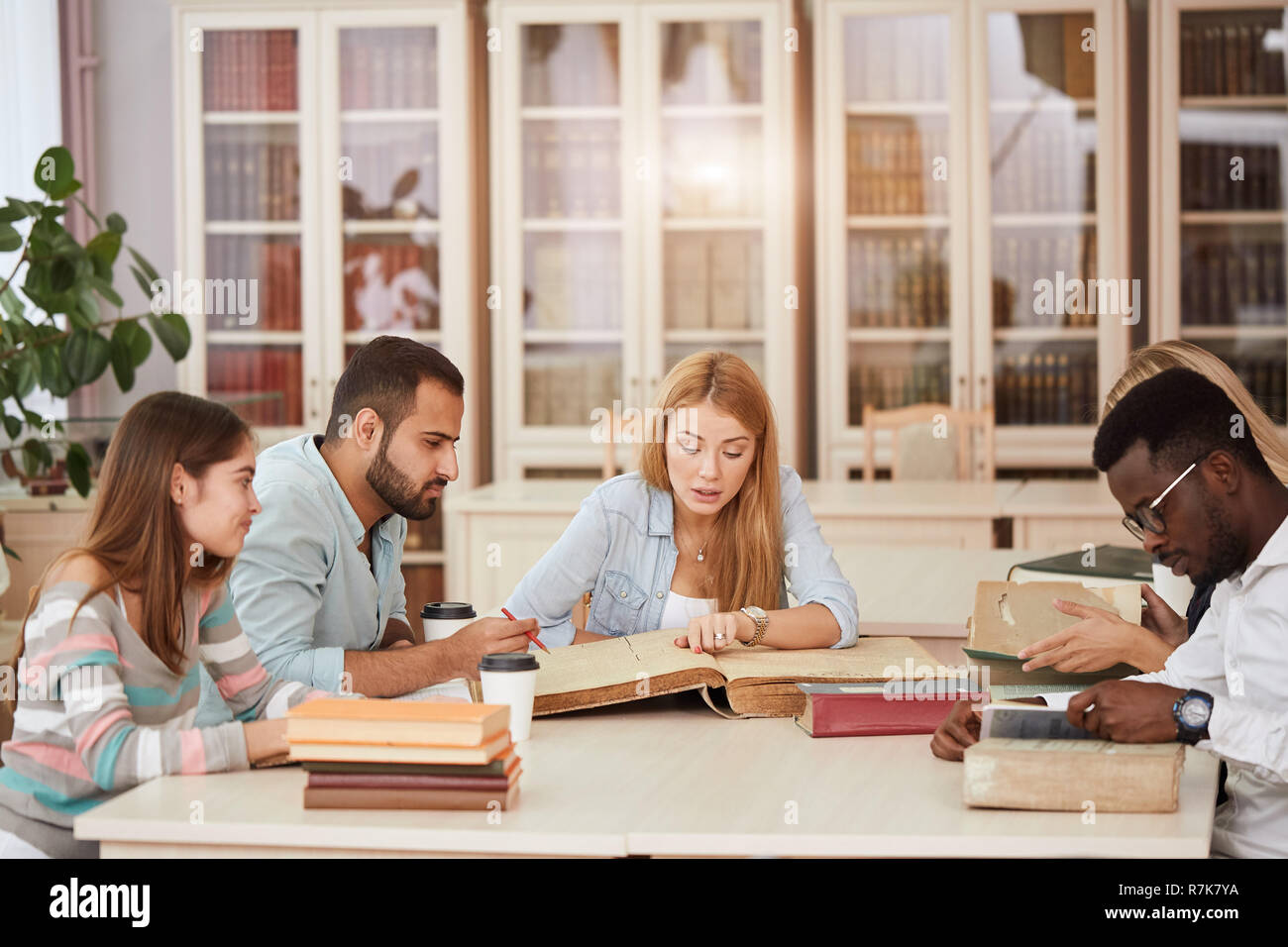 Classmate Classroom Sharing International Friend Concept Stock Photo ...