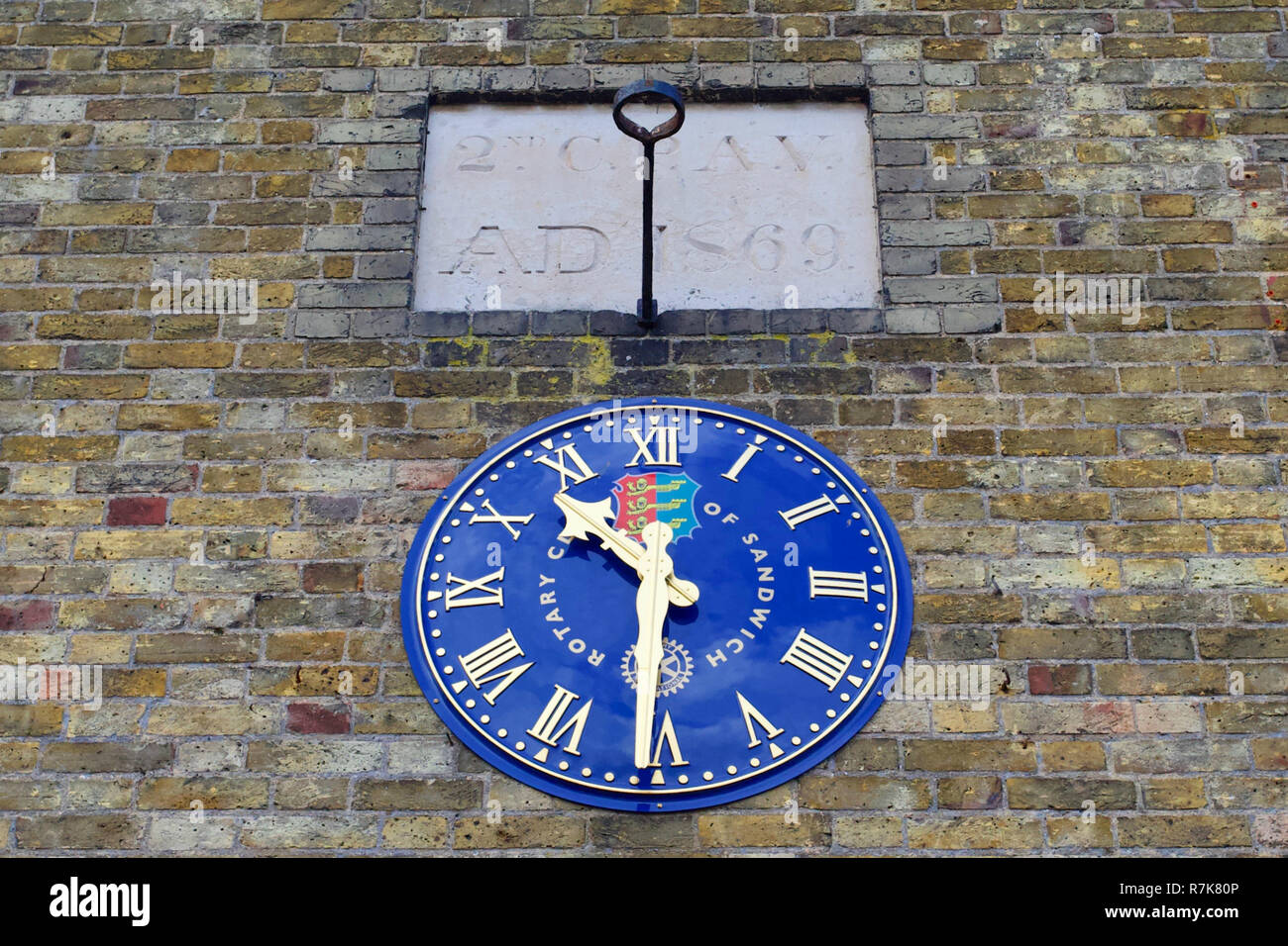 Clock,Sandwich, Kent, England Stock Photo - Alamy