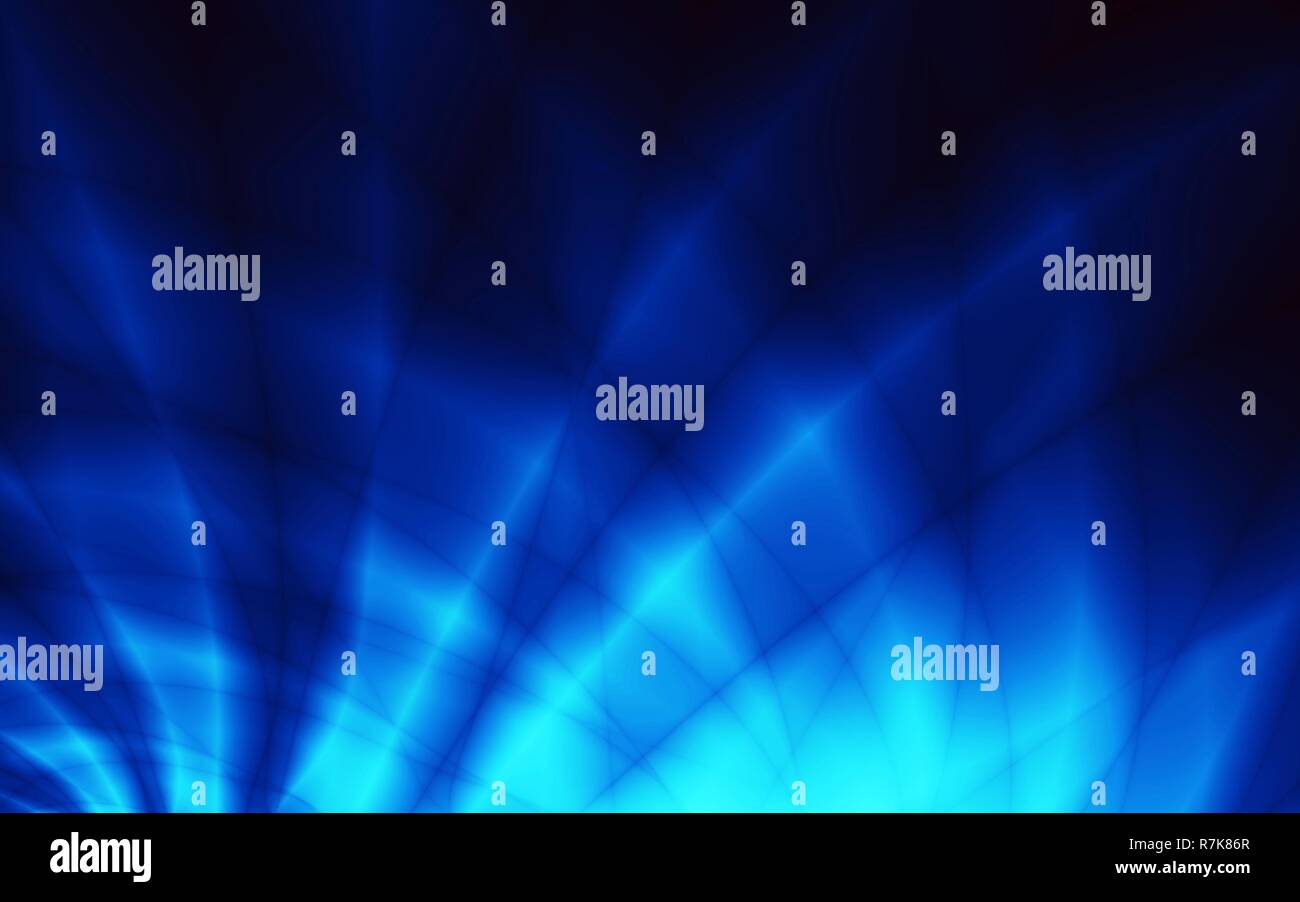 Illustration blue unusual light rays art background Stock Photo - Alamy