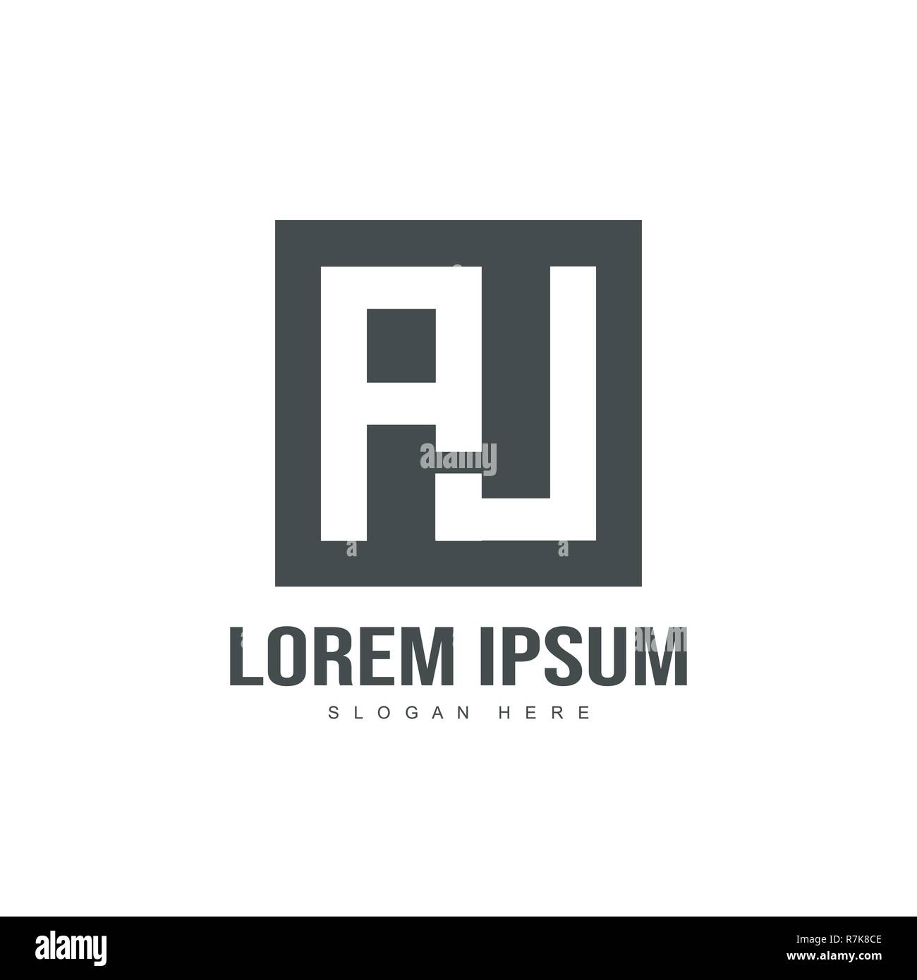 Minimalist and modern Initial letter logo template design Stock Vector ...