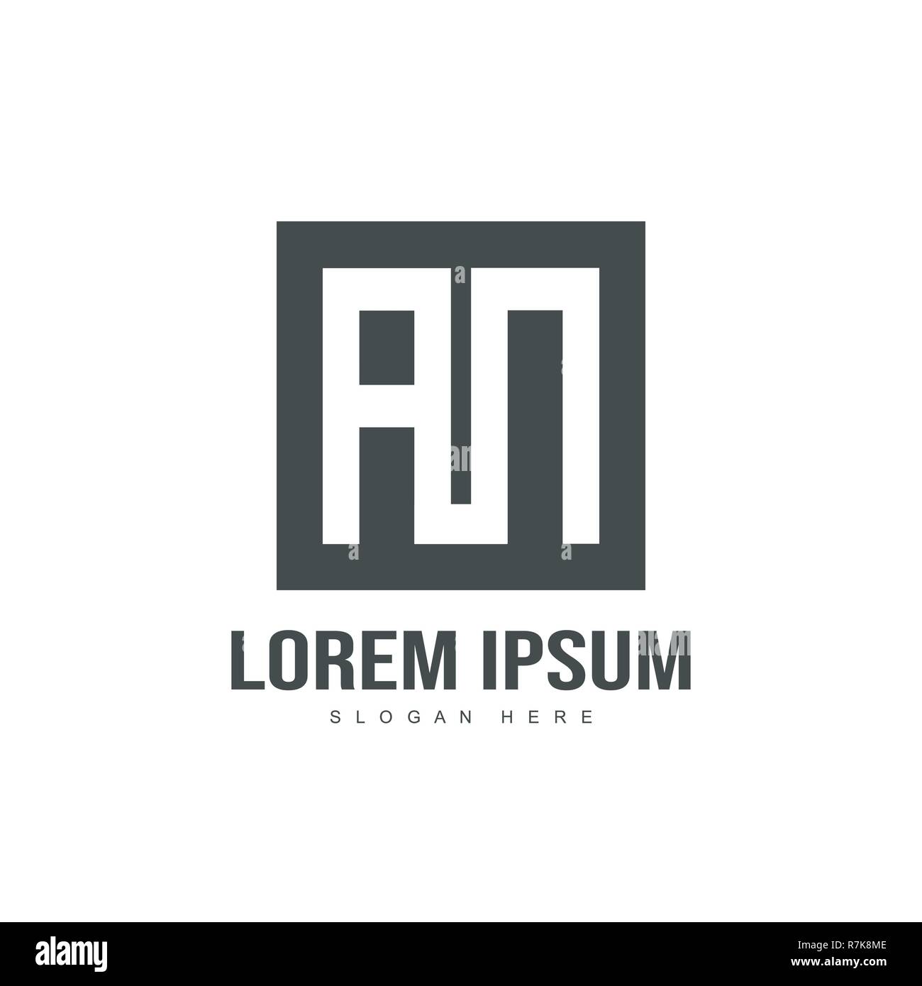 Minimalist and modern Initial letter logo template design Stock Vector ...