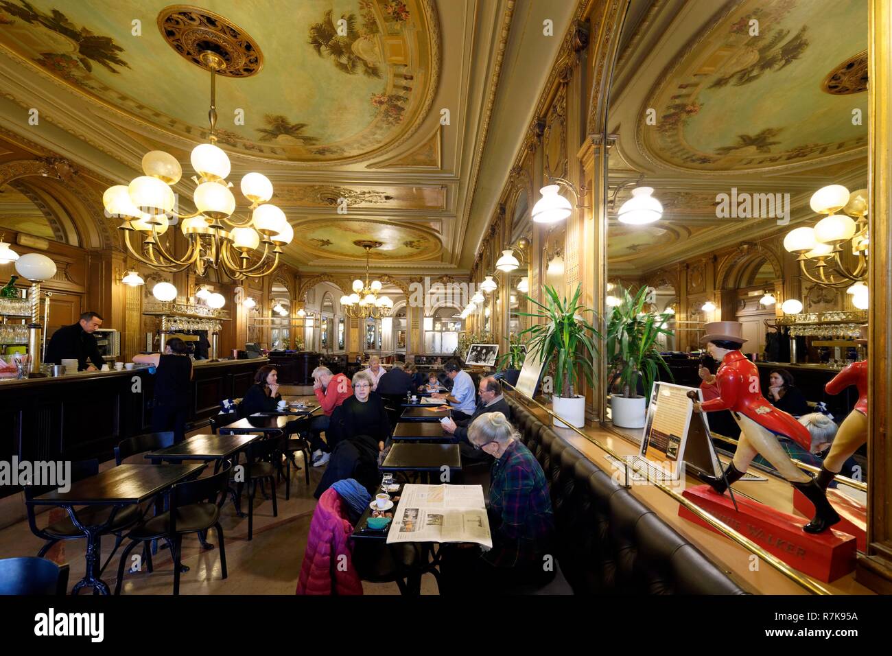 France, Charente-Maritime, La Rochelle, the café de la Paix created in ...