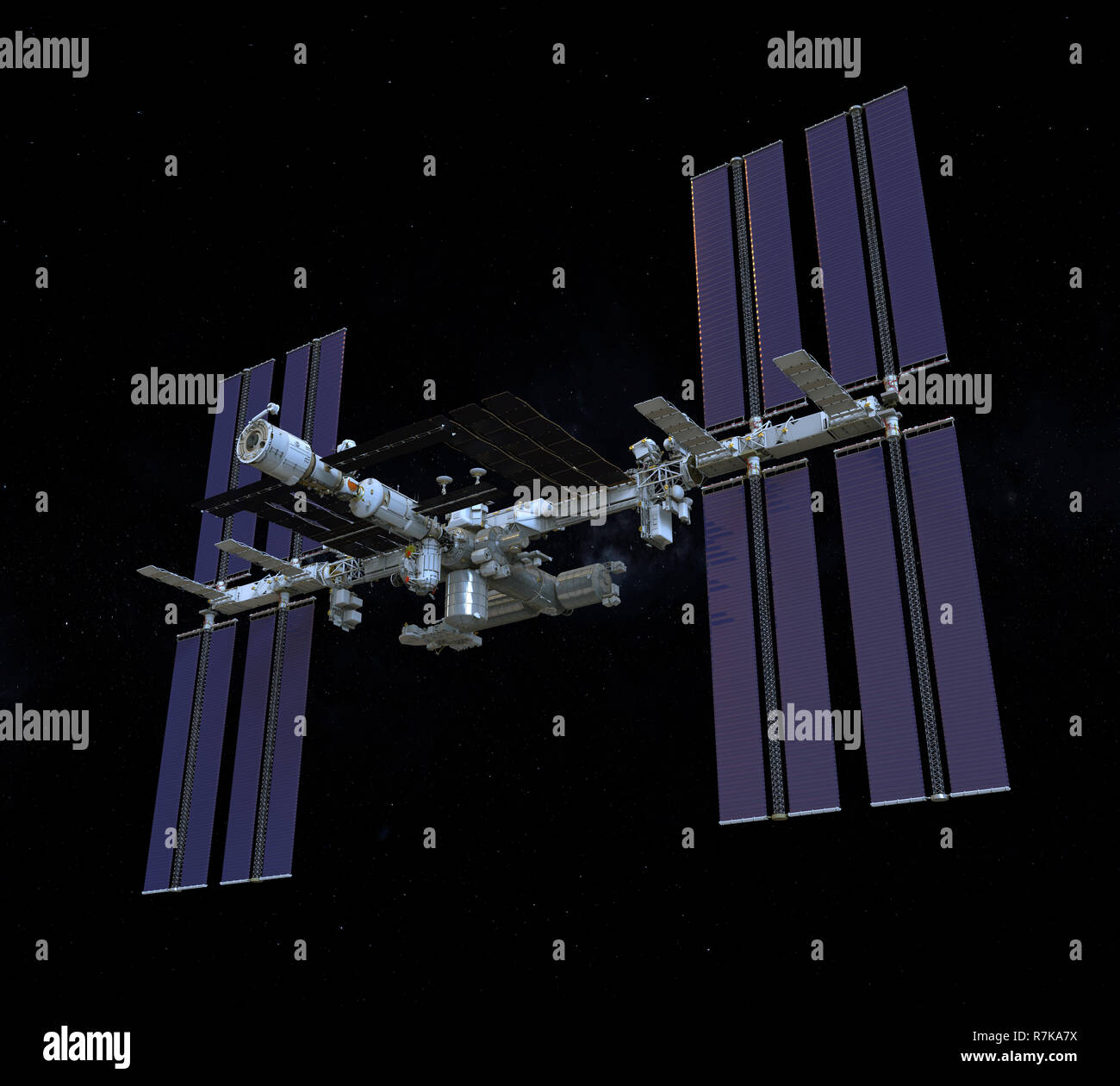 International Space Station Isolated Stock Photo - Alamy