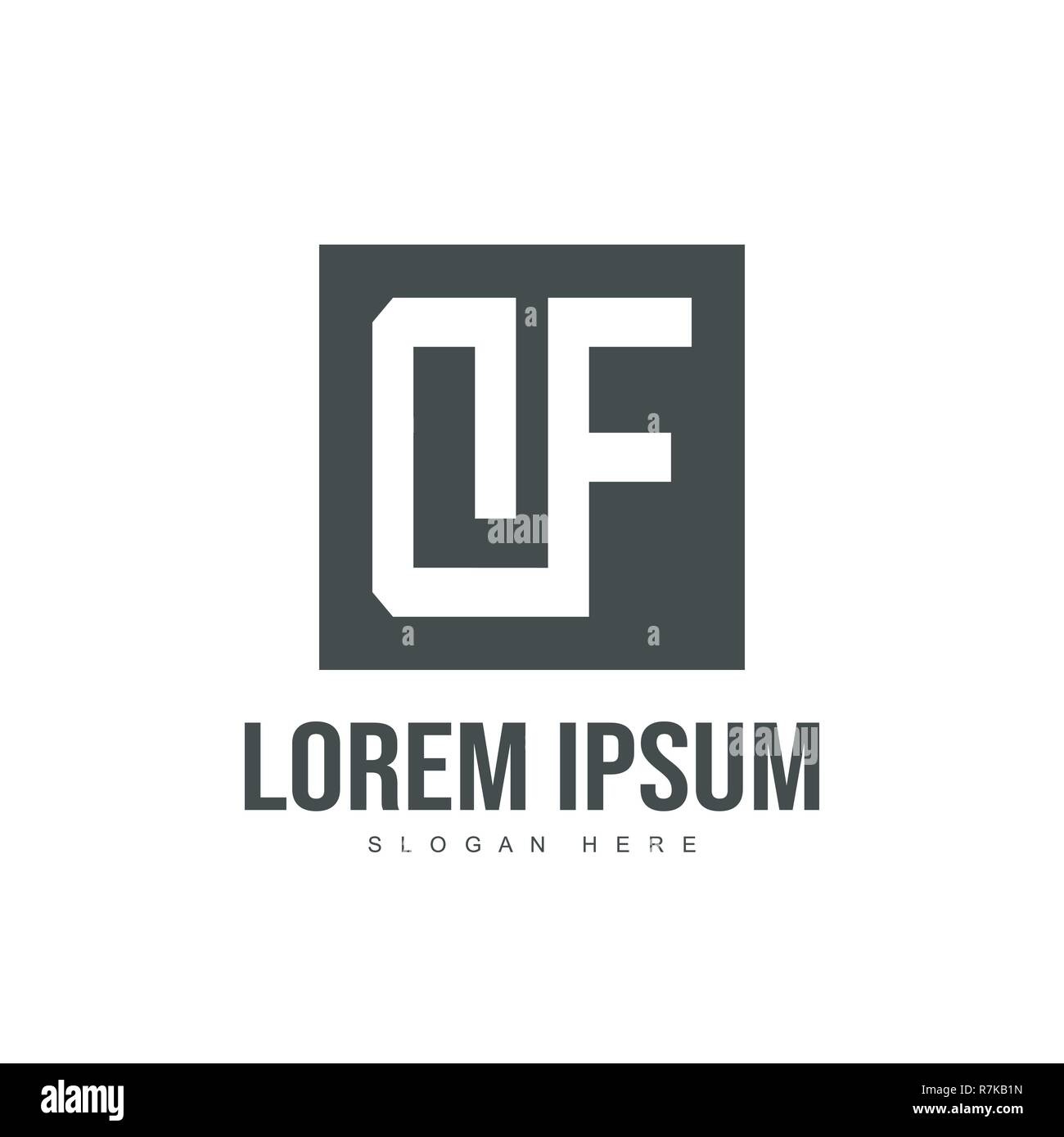 Initial letter logo design. Minimalist letter logo template design ...