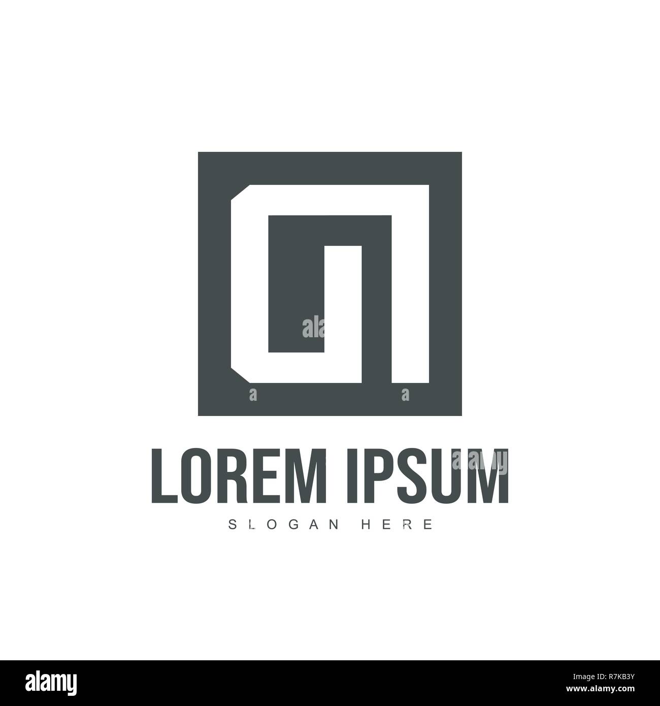 Initial letter logo design. Minimalist letter logo template design ...