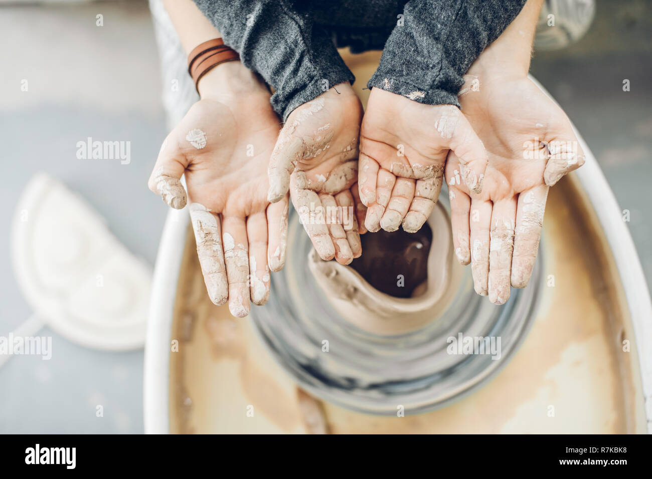 Pottery Wheel Hands High Resolution Stock Photography and Images - Alamy