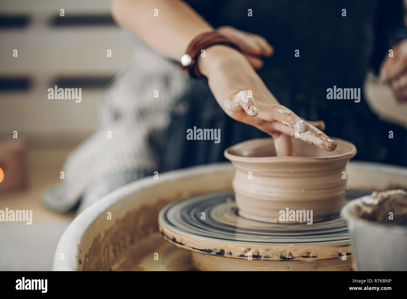 basic of making objects with clay Stock Photo - Alamy
