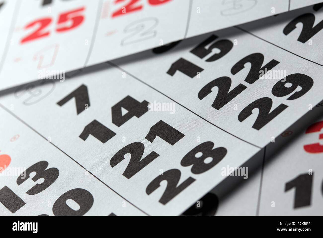 background made of calendar dates close up Stock Photo - Alamy