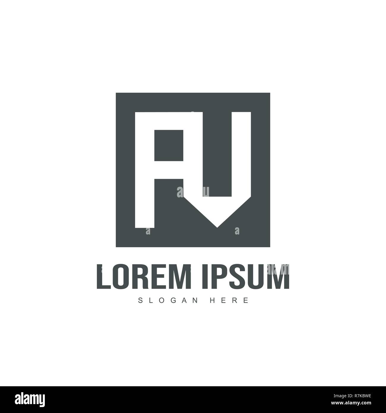 Minimalist and modern Initial letter logo template design Stock Vector ...