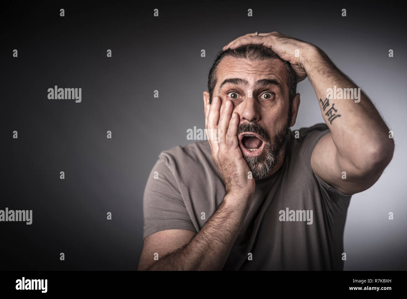 Surprised model hi-res stock photography and images - Alamy