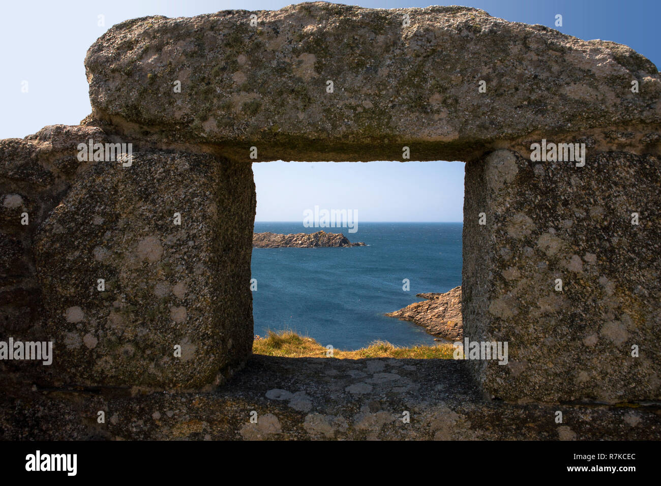 Shipman's Head and the Atlantic Ocean from King Charles' Castle, Tresco ...