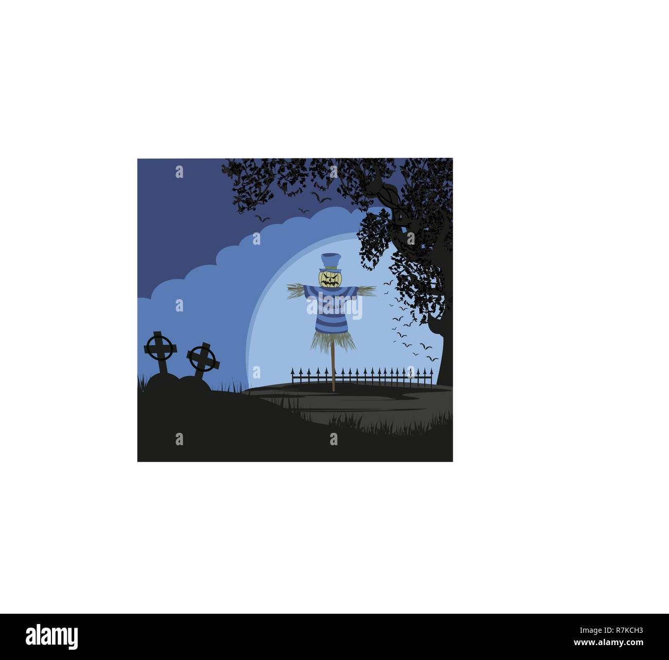 Cross black crow on Stock Vector Images - Alamy