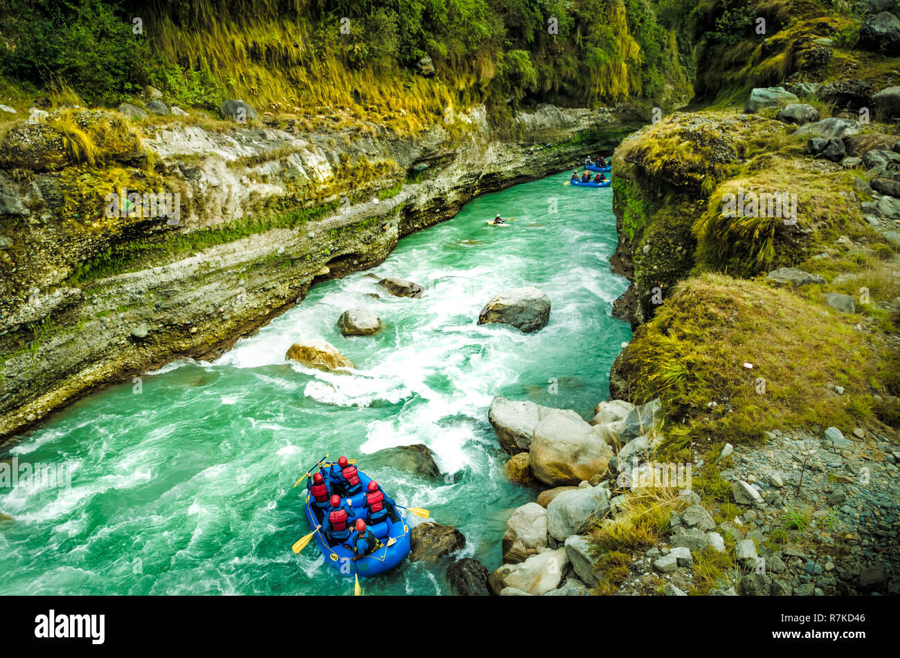Nepal seti river rafting hi-res stock photography and images - Alamy