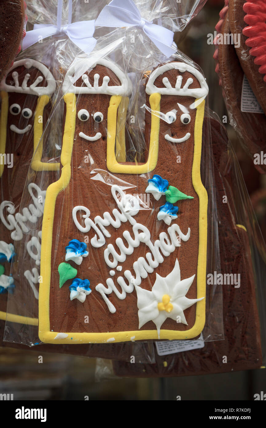 Gingerbread greetings from Munich (in German 'Gruss aus Muenchen ...
