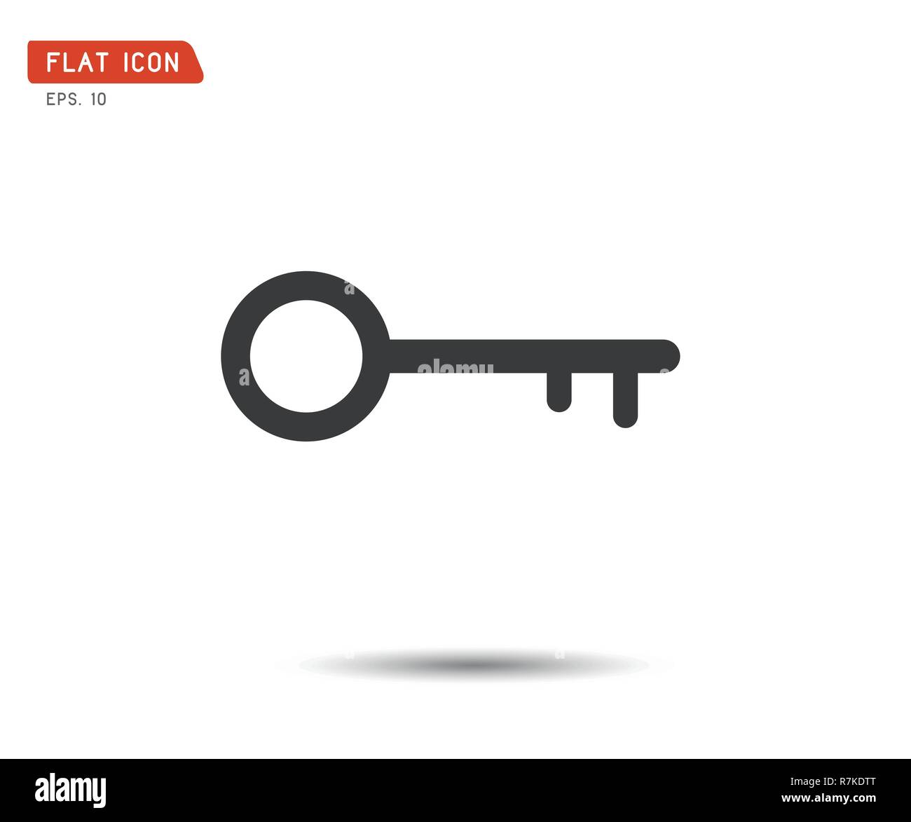 Key Icon flat, logo classic style, vector illustration Stock Vector ...
