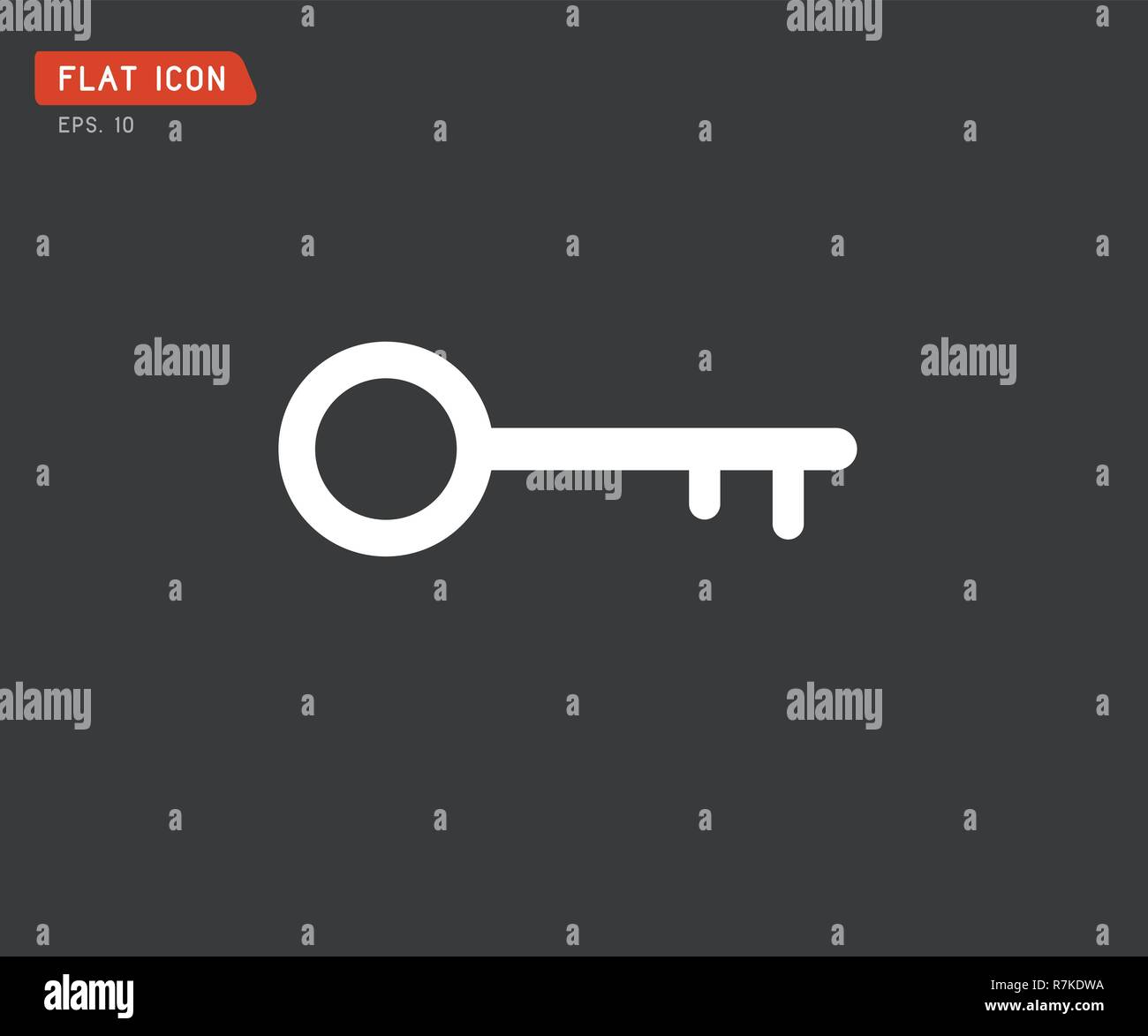 Key Icon flat, logo classic style, vector illustration Stock Vector ...