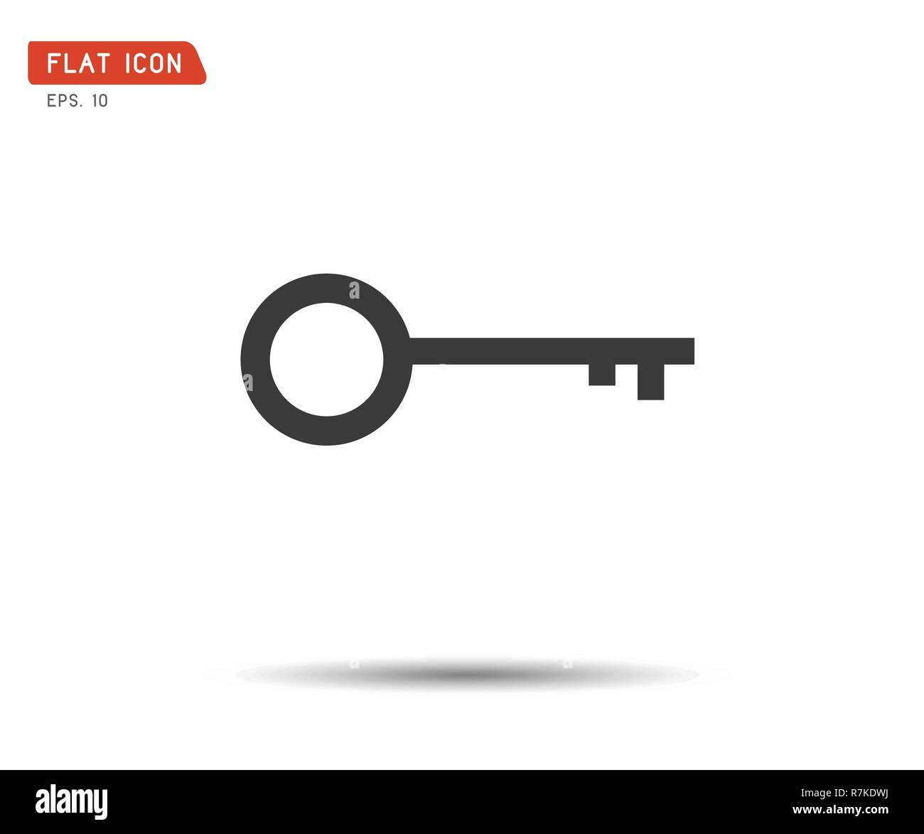 Key Icon flat, logo classic style, vector illustration Stock Vector ...