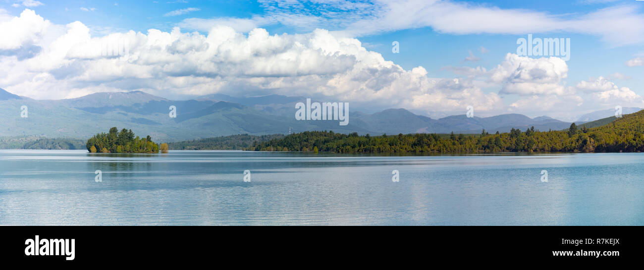 Panoramic view of Chilean like. Chilean landscape Stock Photo - Alamy