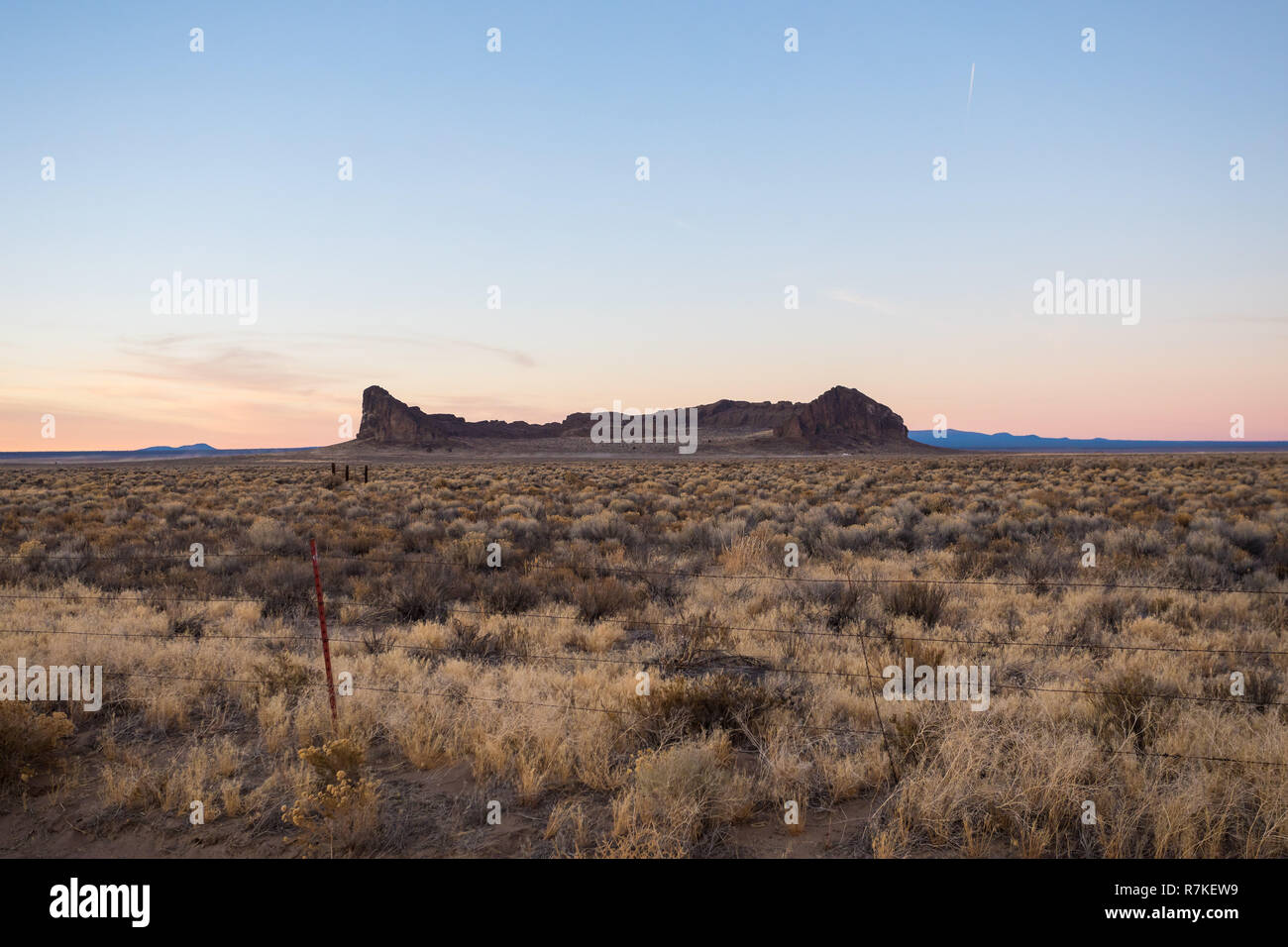 Beautiful landscape scenic from a road trip to Fort Rock in South ...