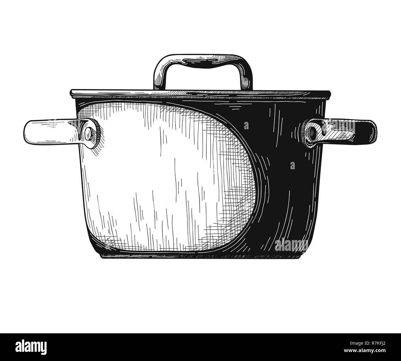 Pan isolated on white background. Vector illustration Stock Vector ...