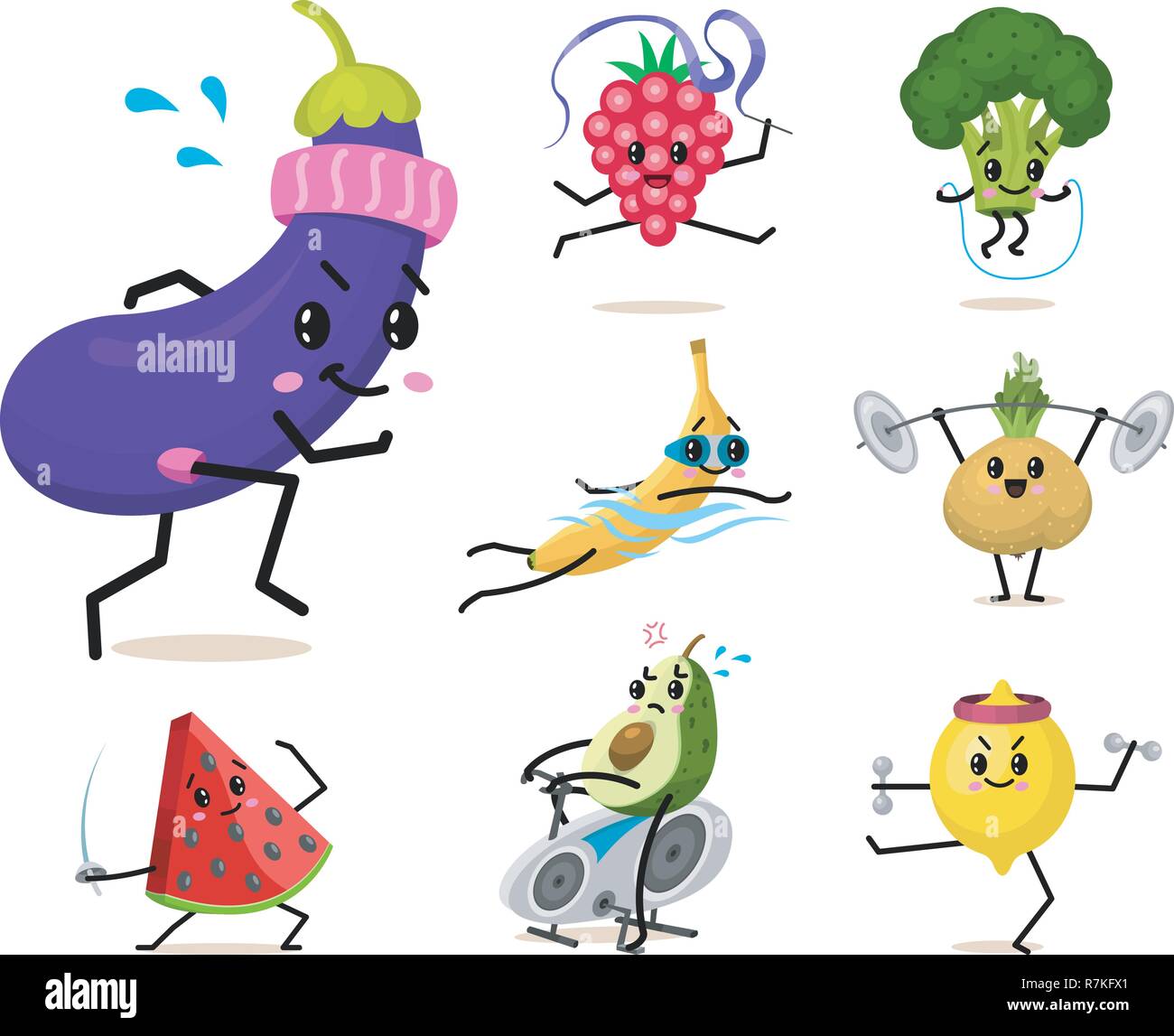 Pineapple face concept Stock Vector Images - Alamy