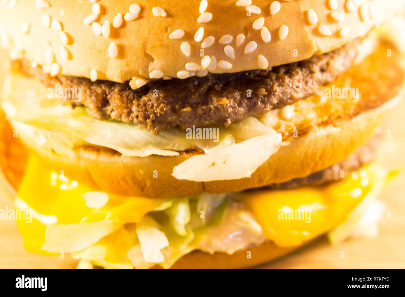 Big burger hi-res stock photography and images - Alamy