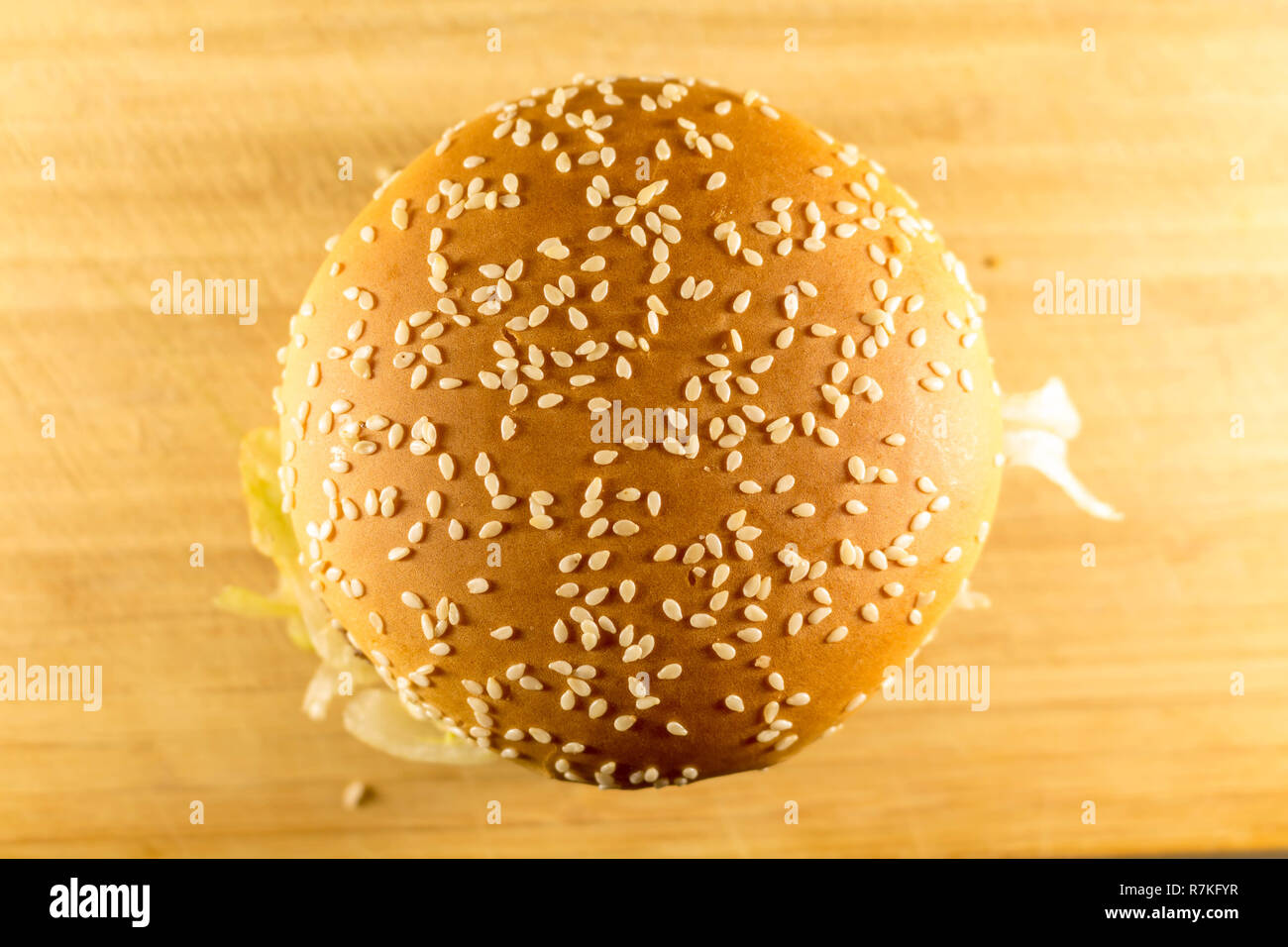 Burger top view hi-res stock photography and images - Alamy