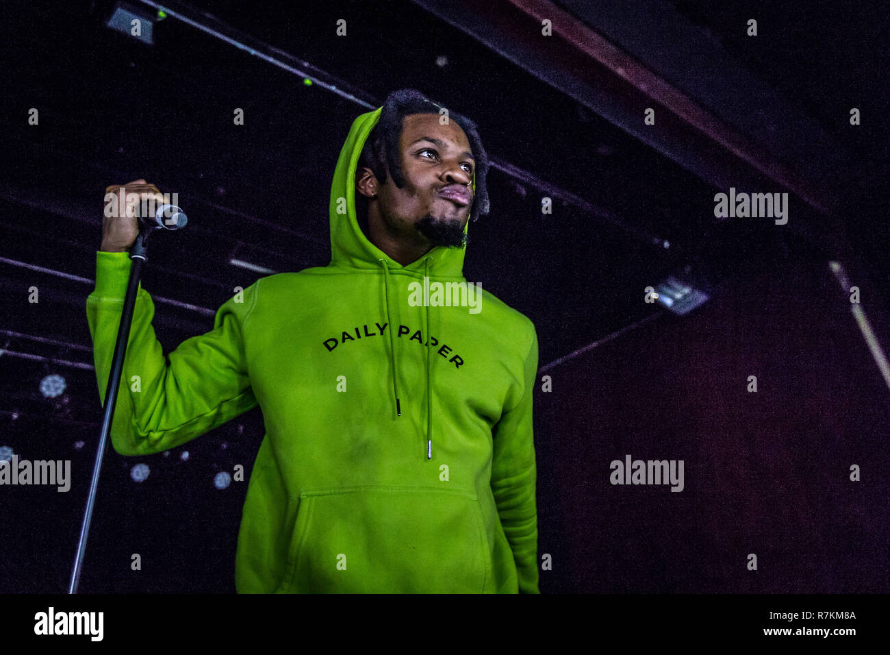 Copenhagen, Denmark. December 9, 2018. The American rapper Denzel Curry ...