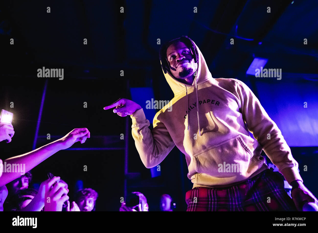 Copenhagen, Denmark. December 9, 2018. The American rapper Denzel Curry ...