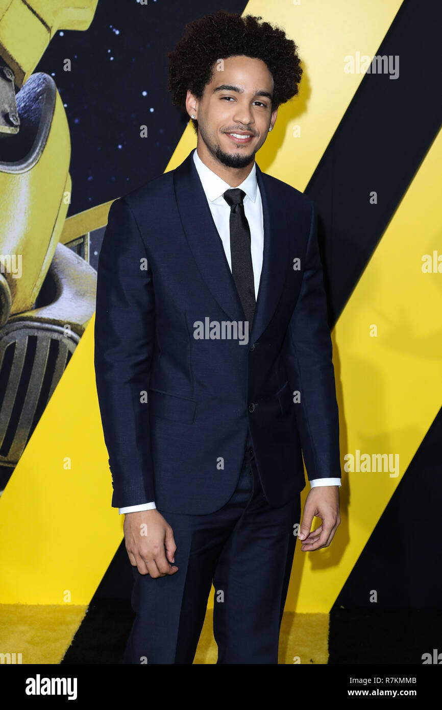 Los Angeles, USA. 9th Dec 2018. Actor Jorge Lendeborg Jr. arrives at ...
