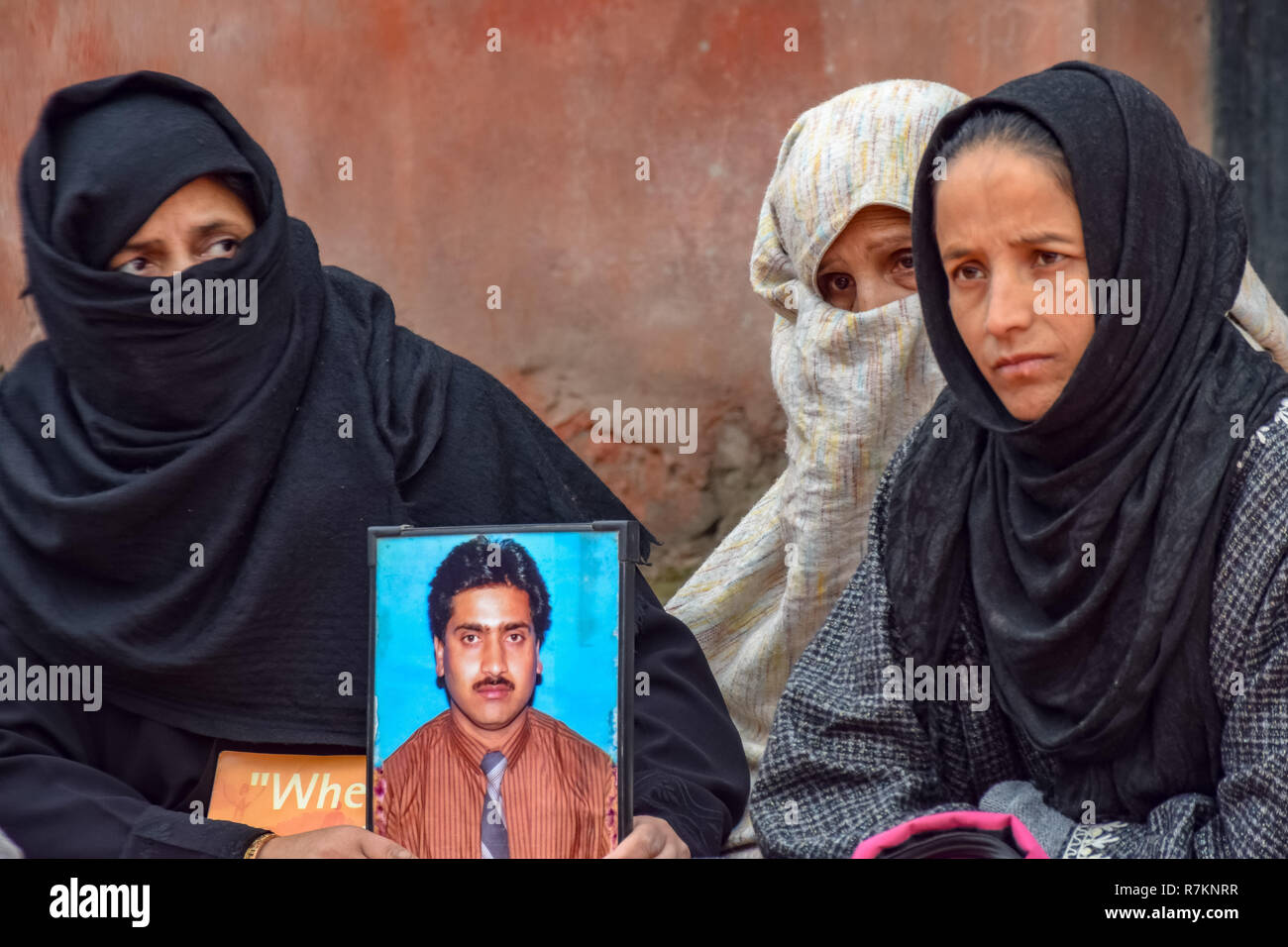 December 10, 2018 - Srinagar, Jammu & Kashmir, India - A Member of APDP ...