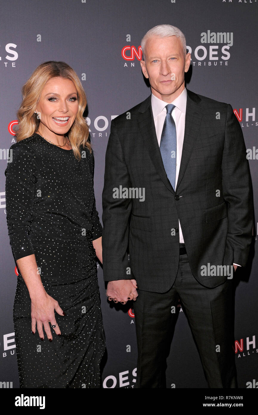 New York, USA. 9th Dec 2018. Kelly Ripa and Anderson Cooper attend the ...
